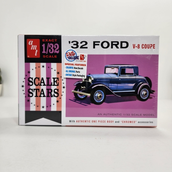 Amt | Art | New Amt Retro Deluxe Scale Stars 32 Ford V8 Coupe 32 Scale ...